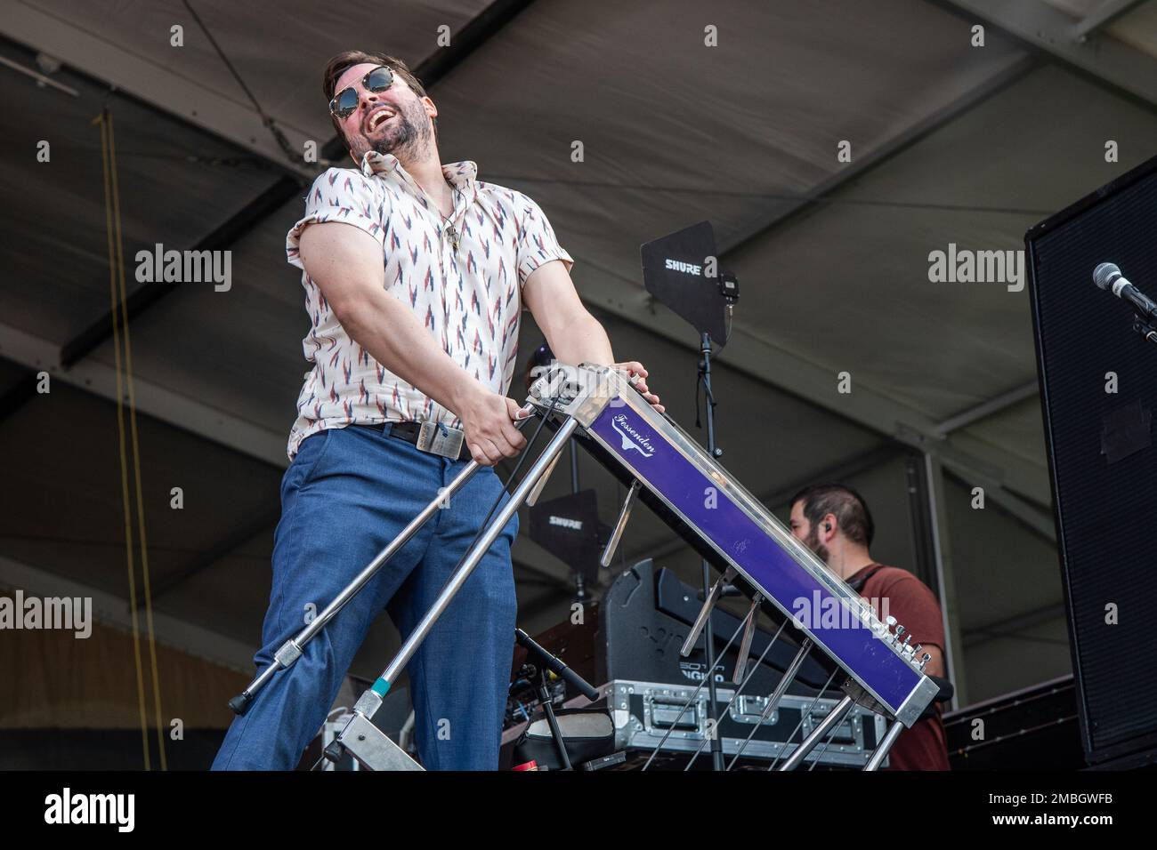 Ed Williams of The Revivalists performs at the New Orleans Jazz and ...