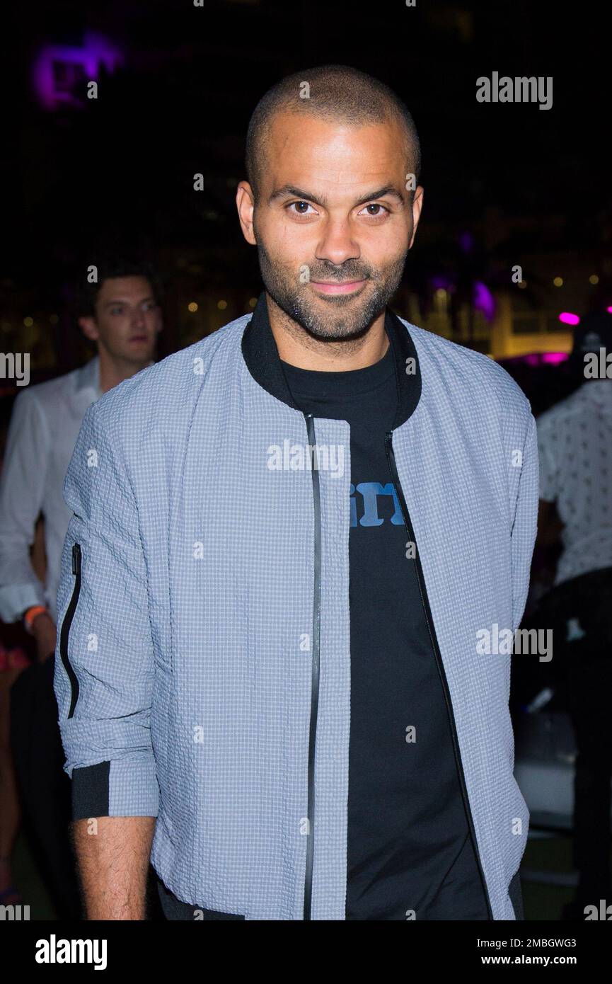 Tony Parker attends Miami Race Nights with Calvin Harris at ...