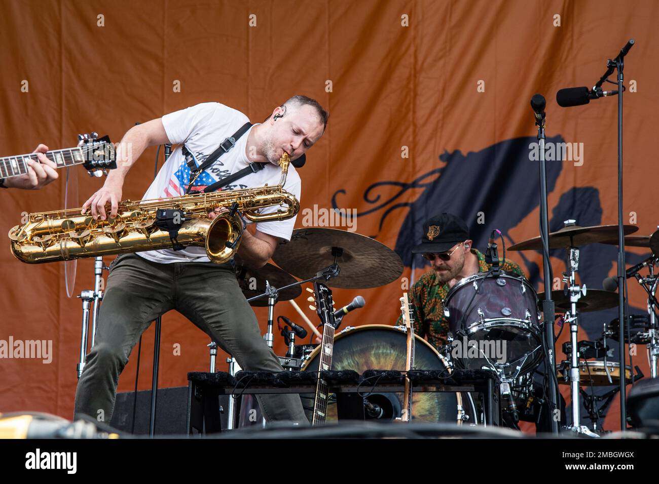 Rob Ingraham of The Revivalists performs at the New Orleans Jazz and ...