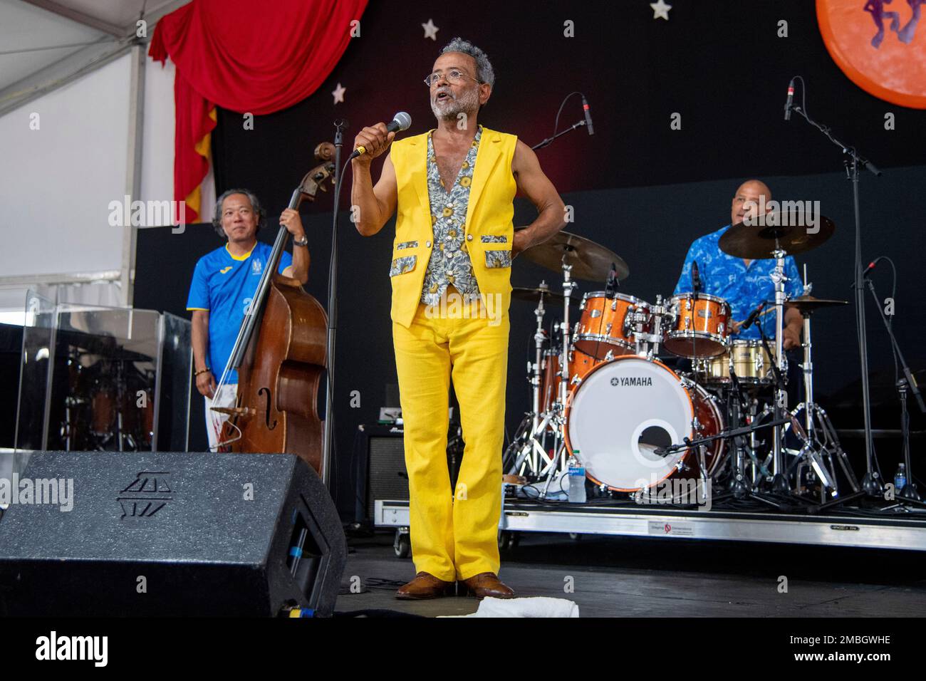 John Boutte performs at the New Orleans Jazz and Heritage Festival, on ...