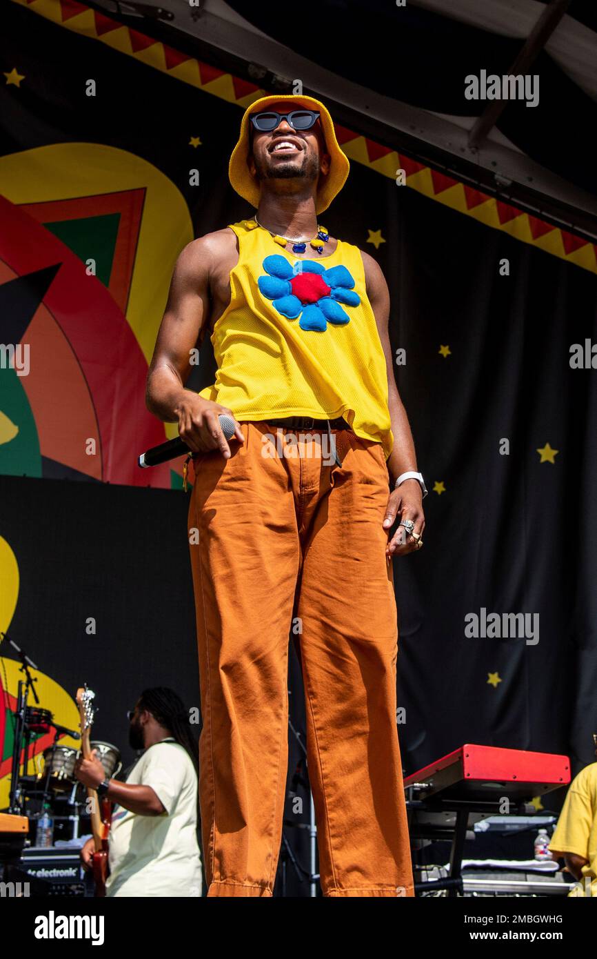 Pell performs at the New Orleans Jazz and Heritage Festival, on ...