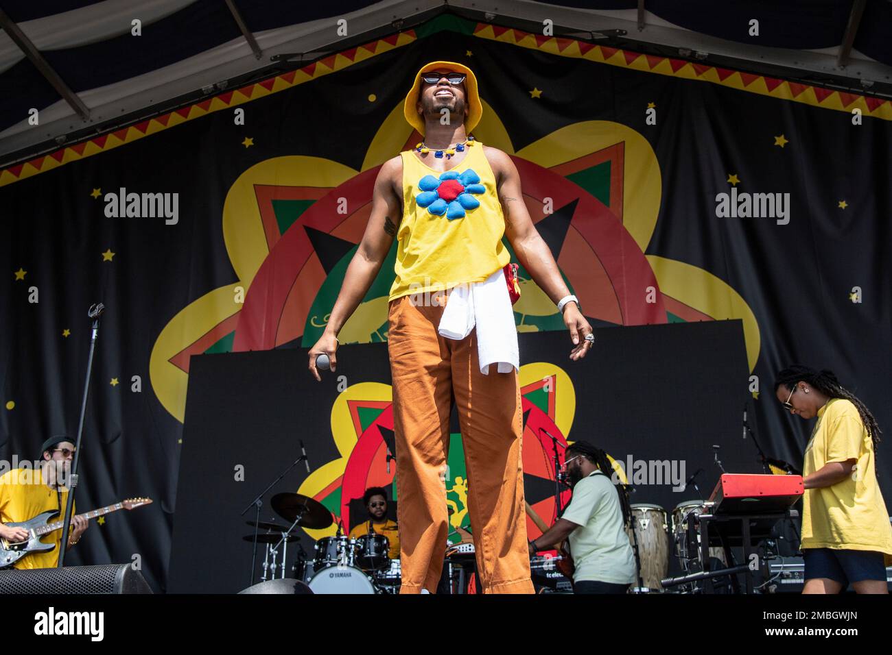 Pell performs at the New Orleans Jazz and Heritage Festival, on ...
