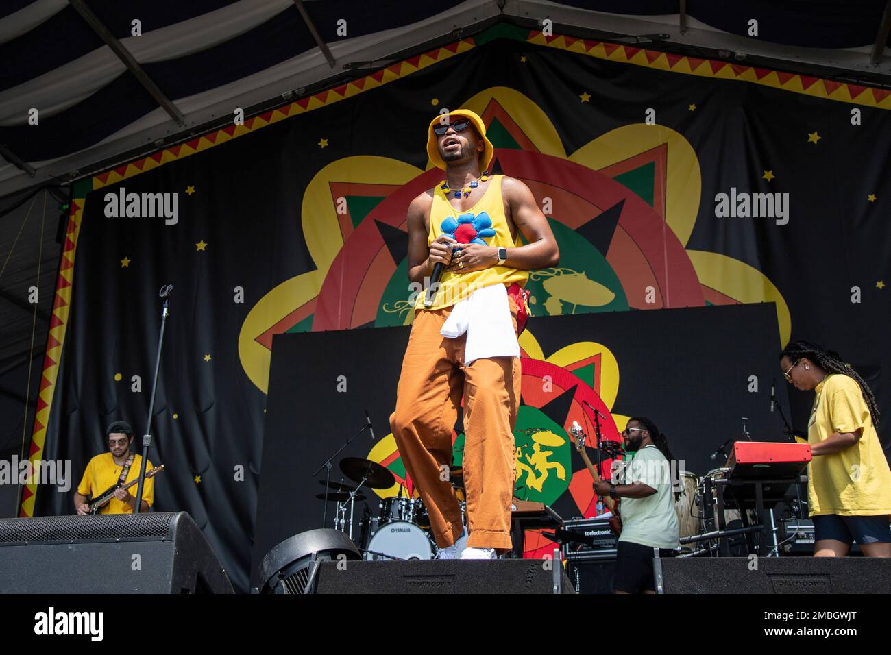 Pell performs at the New Orleans Jazz and Heritage Festival, on ...
