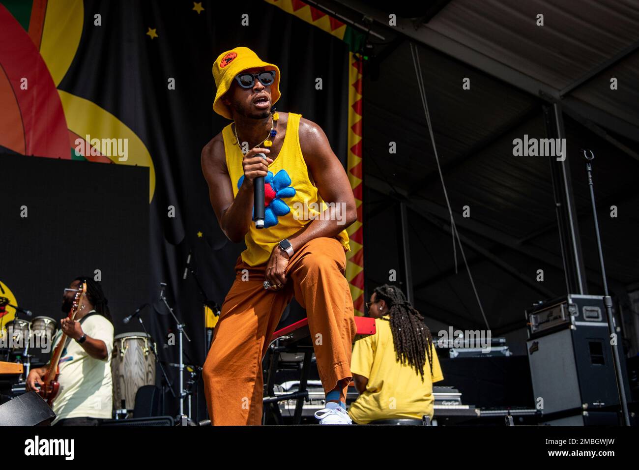 Pell performs at the New Orleans Jazz and Heritage Festival, on ...
