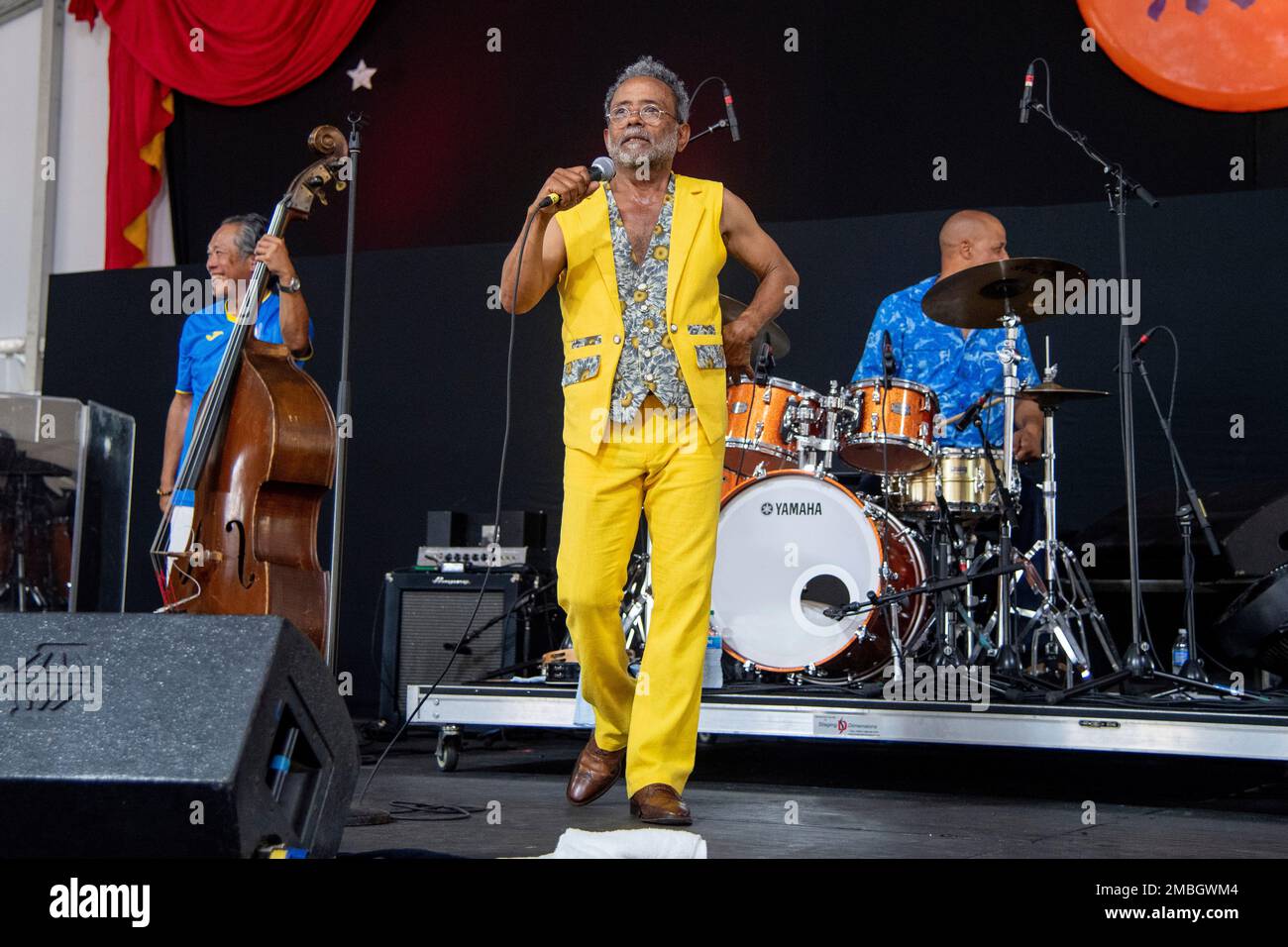 John Boutte performs at the New Orleans Jazz and Heritage Festival, on ...