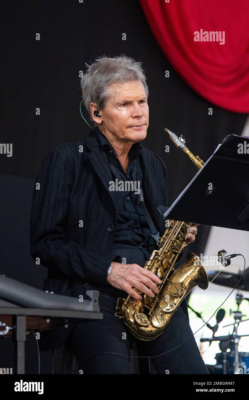 David Sanborn performs at the New Orleans Jazz and Heritage Festival ...