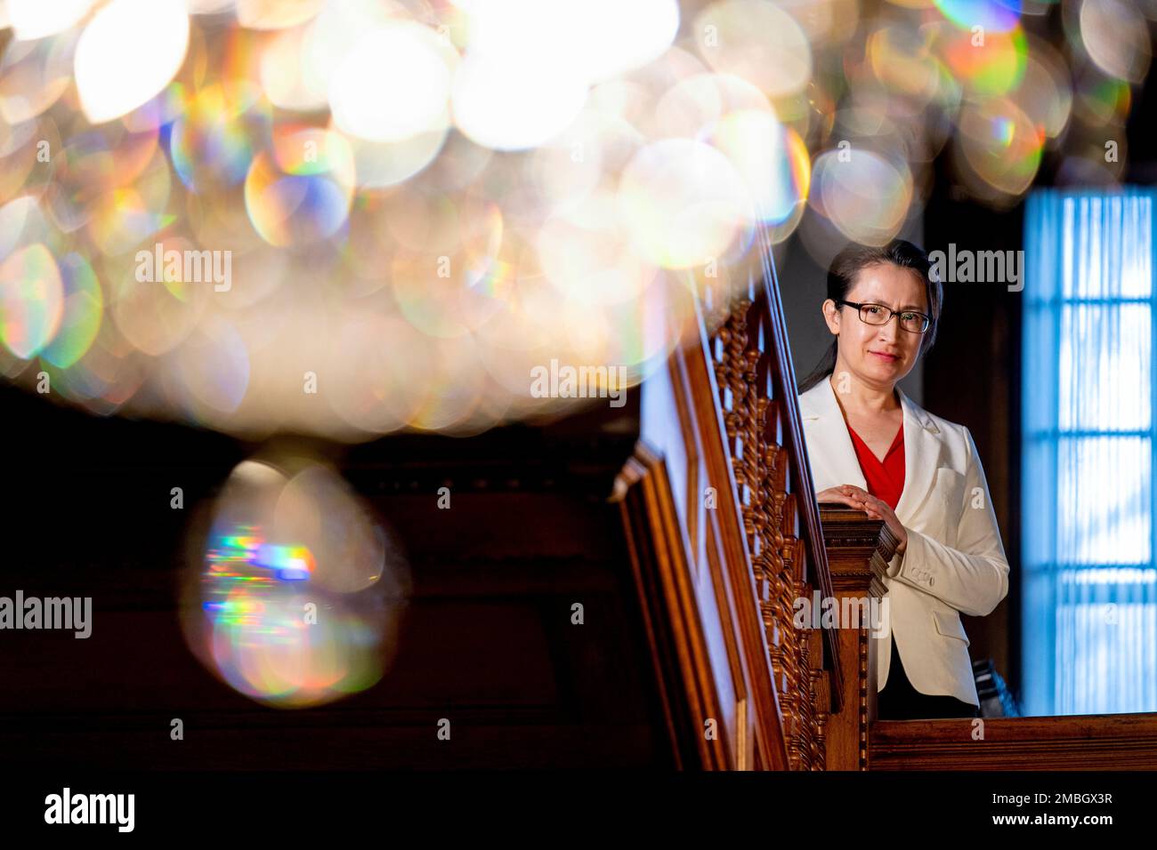 Taiwan's chief U.S. envoy Bi-khim Hsiao poses for a photo following an ...
