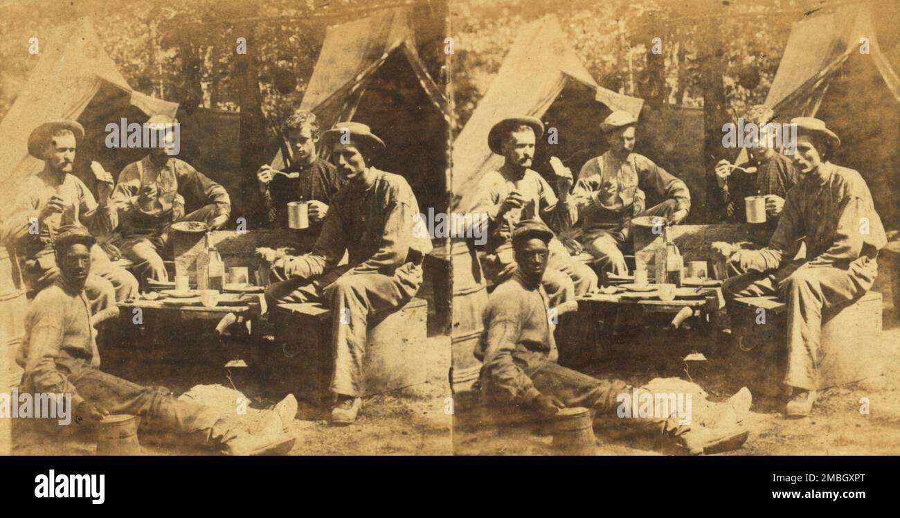 Camp dinner., 1861-1865. Additional title: War views. Army of the ...