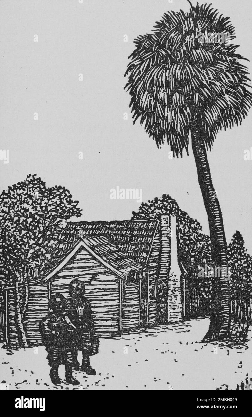 Illustration from home country Black and White Stock Photos & Images ...