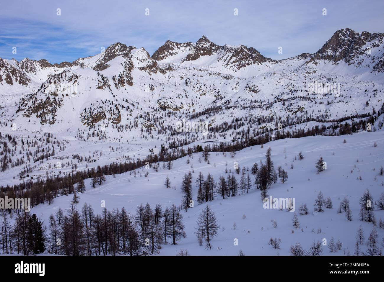 Winter snowy landscape. Nature scenery. Winter background. Alpine ...