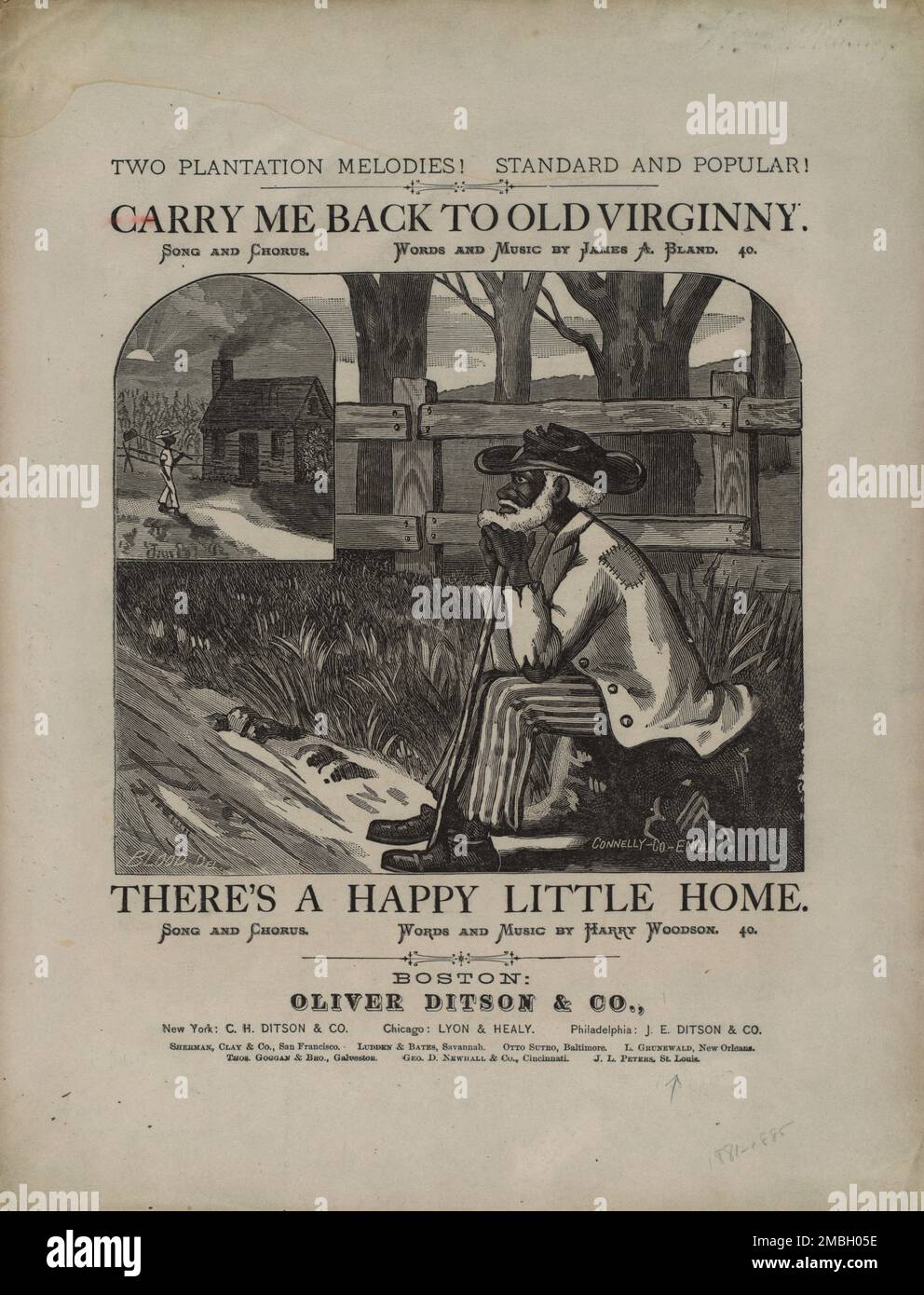 'Carry me back to old Virginny': song and chorus, 1878. 'Two plantation ...