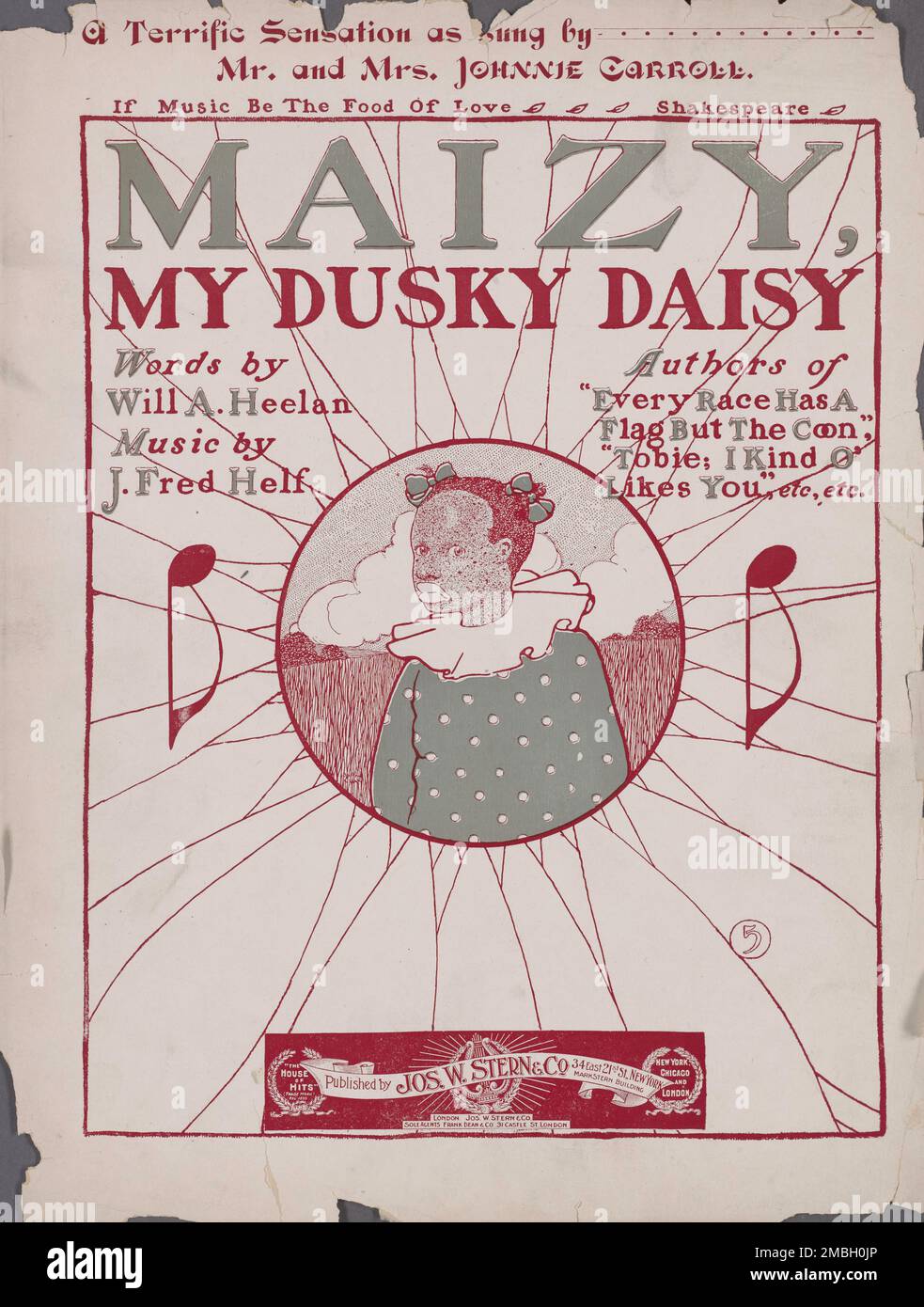 'Maizy, my dusky daisy', 1901. 'A Terrific Sensation as sung by Mr. and ...