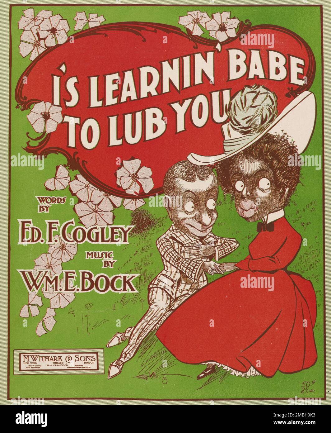 'I's learnin' babe to lub you!', 1901. 'Words by Ed. F. Cogley, music ...