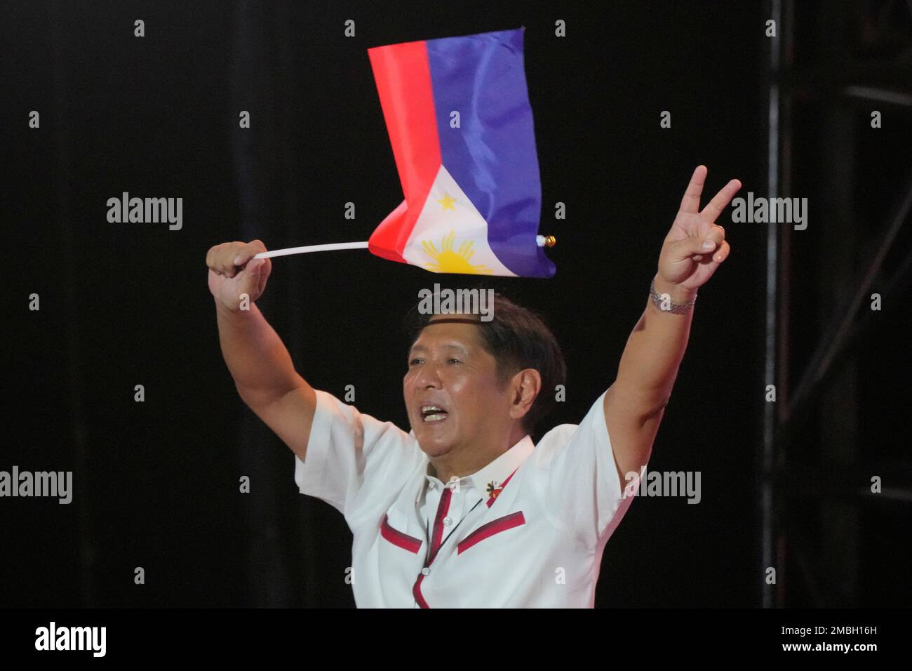 Presidential candidate, Ferdinand Marcos Jr., the son of the late ...