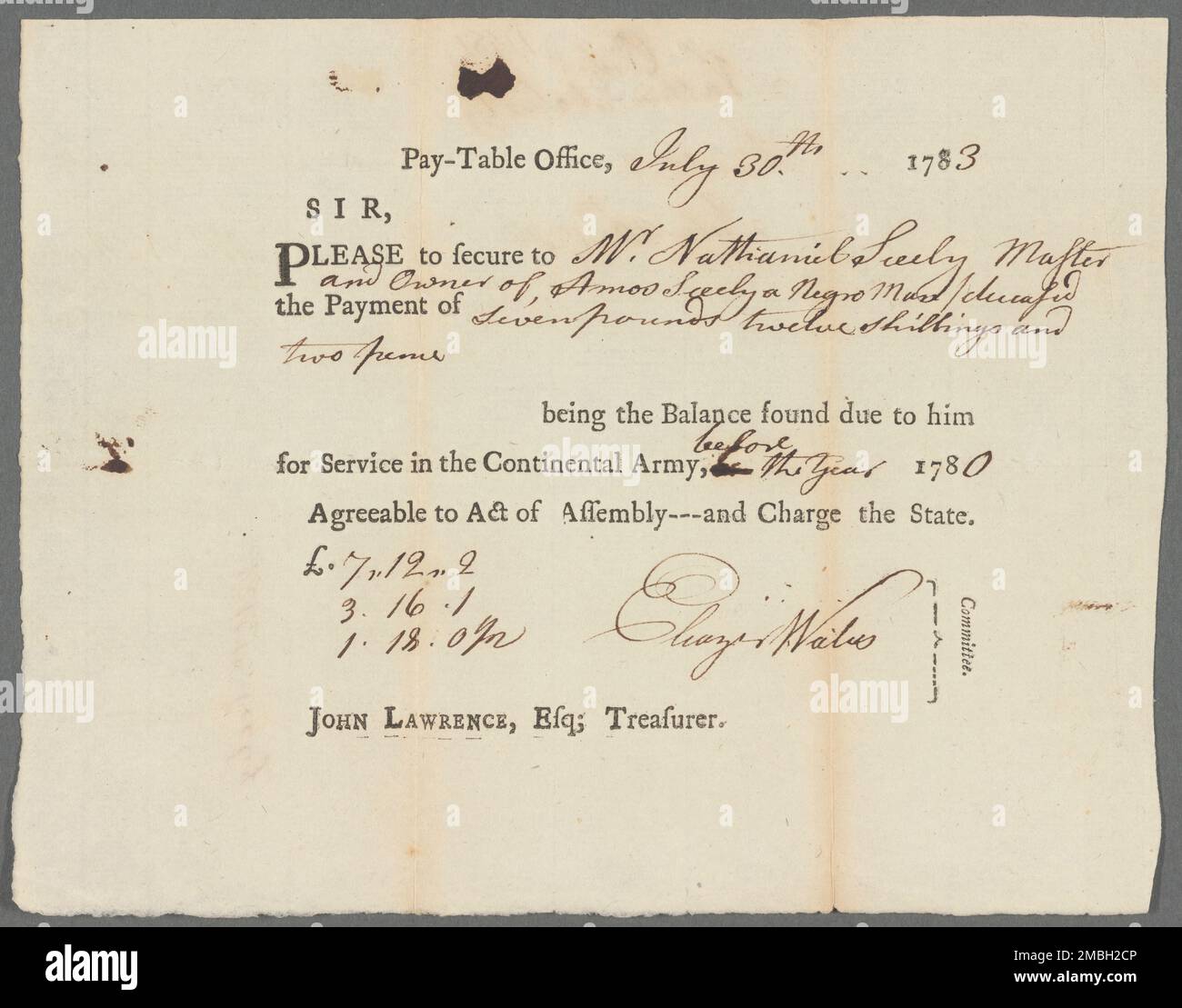 Revolutionary war documents hi-res stock photography and images - Alamy