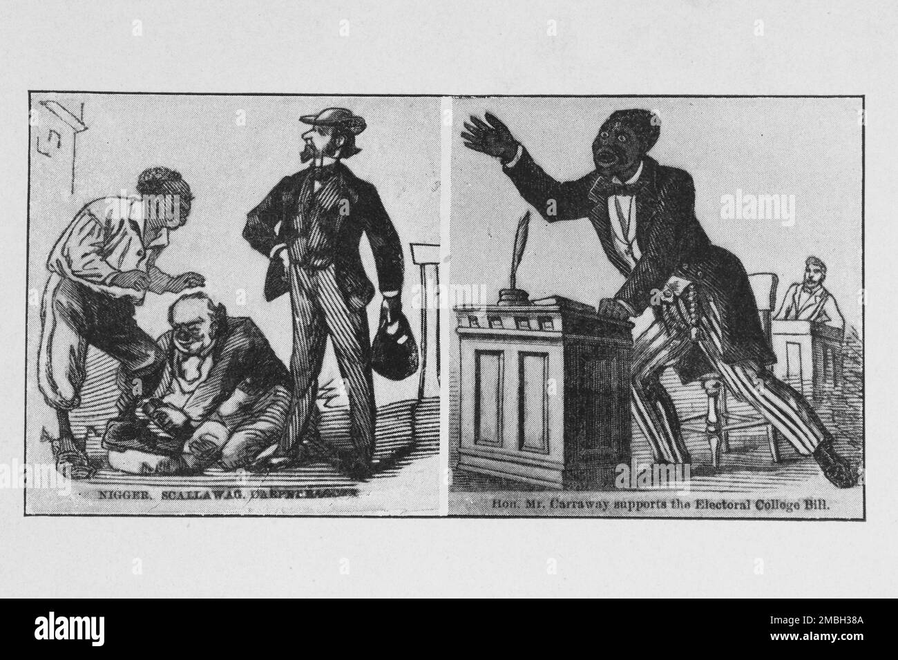 American era reconstruction cartoon hi-res stock photography and images ...