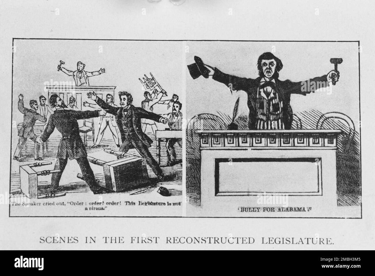 American era reconstruction cartoon hi-res stock photography and images ...