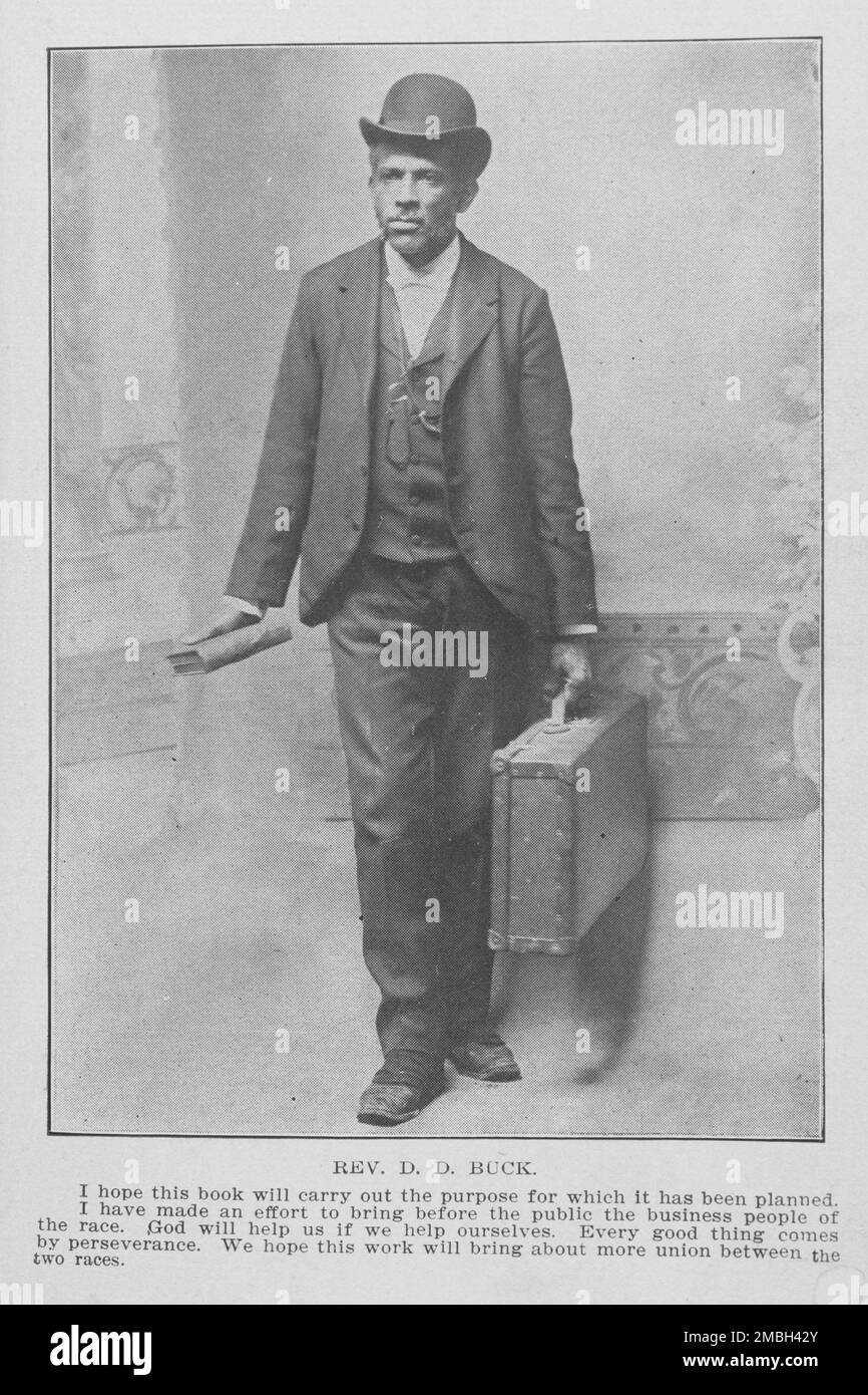 Rev. D. D. Buck., 1907 Stock Photo - Alamy