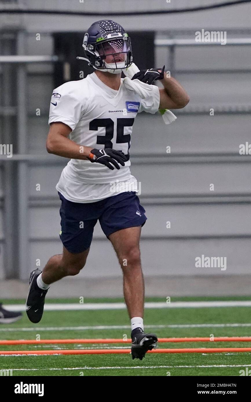 Seattle Seahawks free safety Joey Blount works out during NFL football ...