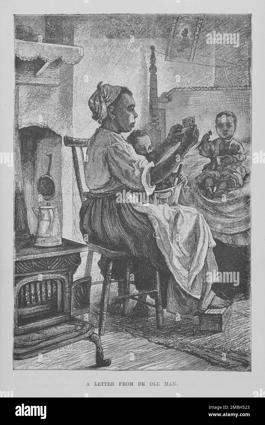 A letter from de ole man, 1882 Stock Photo - Alamy