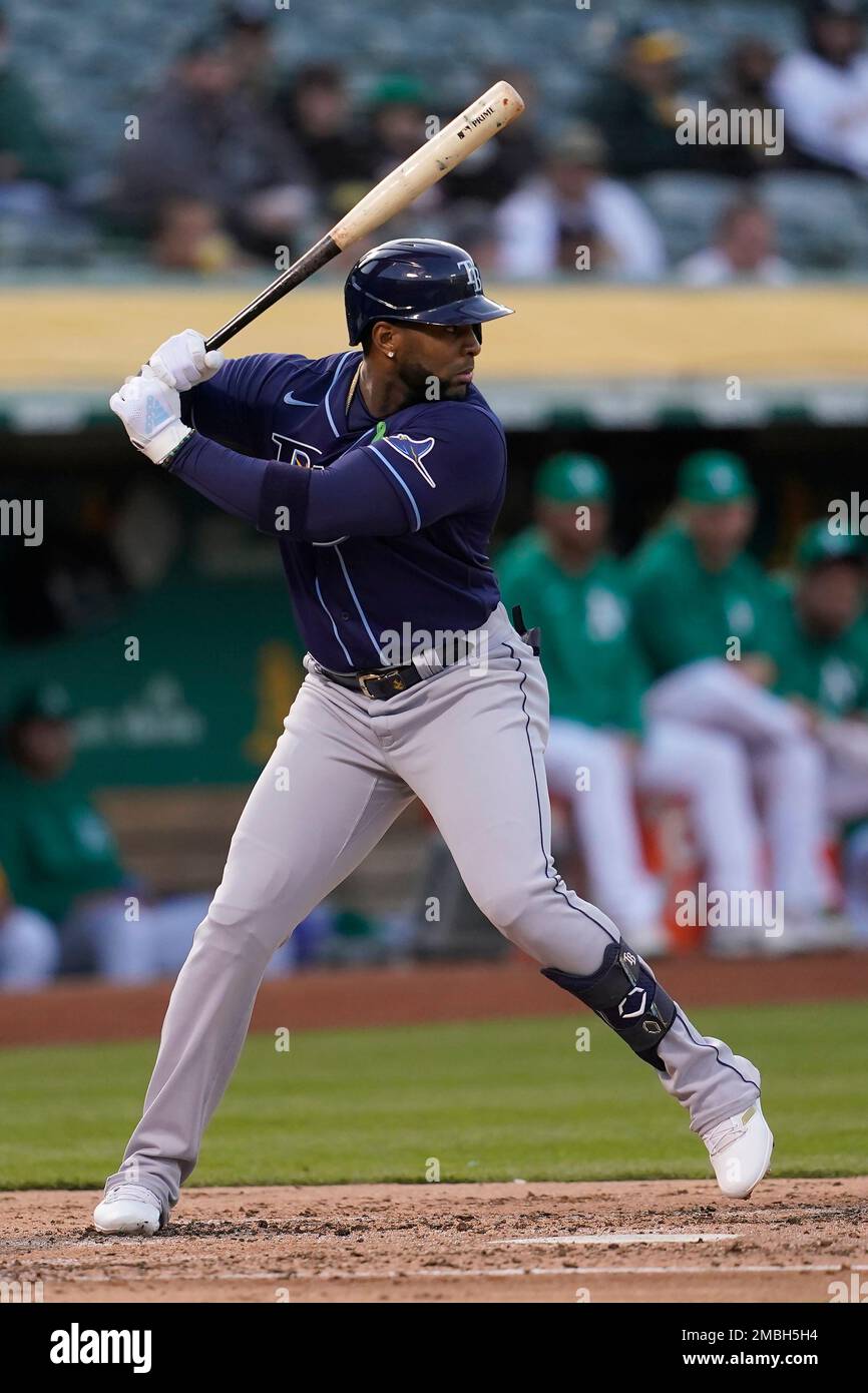 Tampa Bay Rays' Yandy Diaz during a baseball game against the Oakland ...