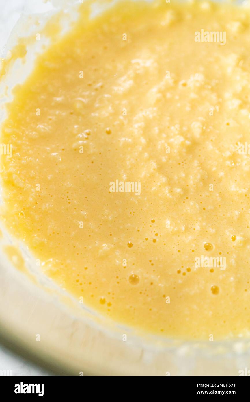 Mini Vanilla Cupcakes with Pink Buttercream Frosting Stock Photo - Alamy