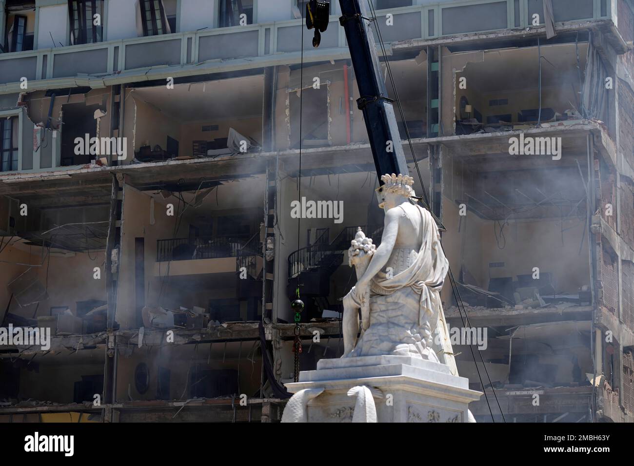 Rooms are exposed at the five-star Hotel Saratoga after a deadly ...