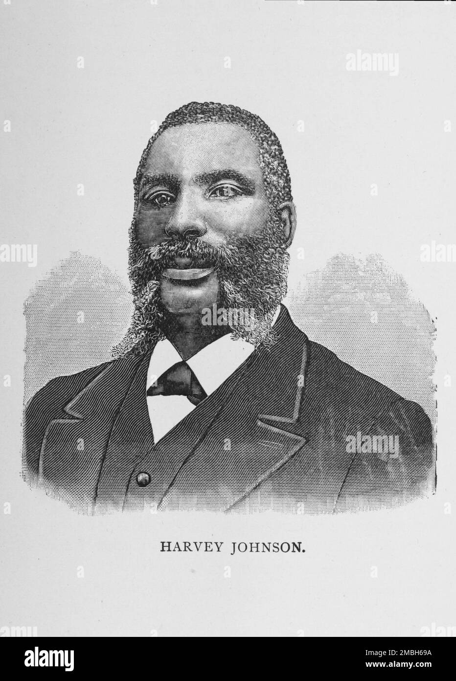 Harvey Johnson, 1887. African-American pastor and civil rights activist ...