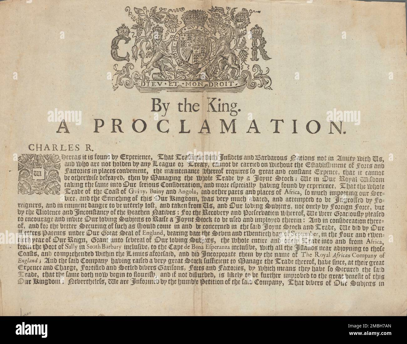 Royal african company charles ii hi-res stock photography and images ...