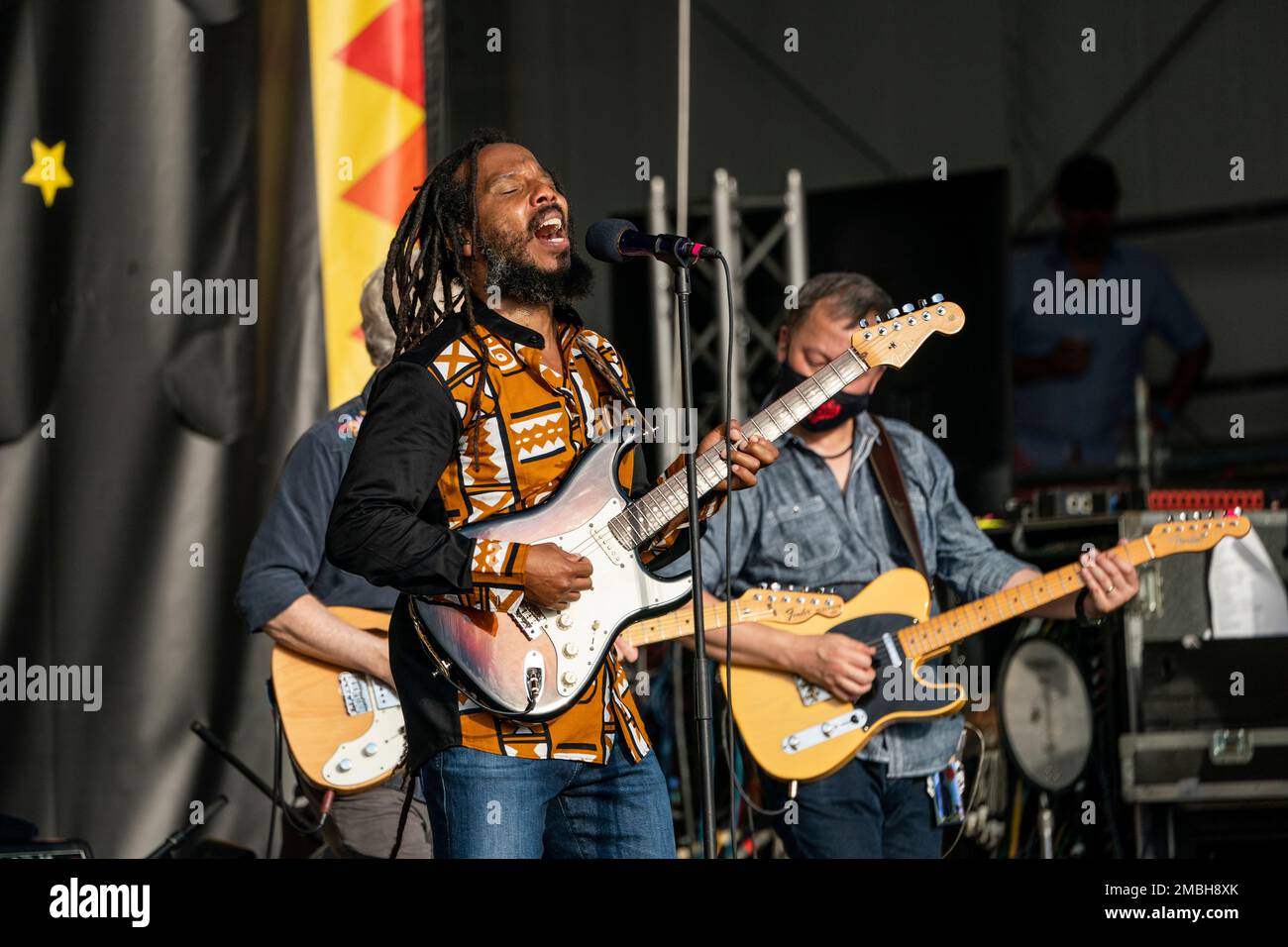 Ziggy Marley performs at the New Orleans Jazz and Heritage Festival, on ...