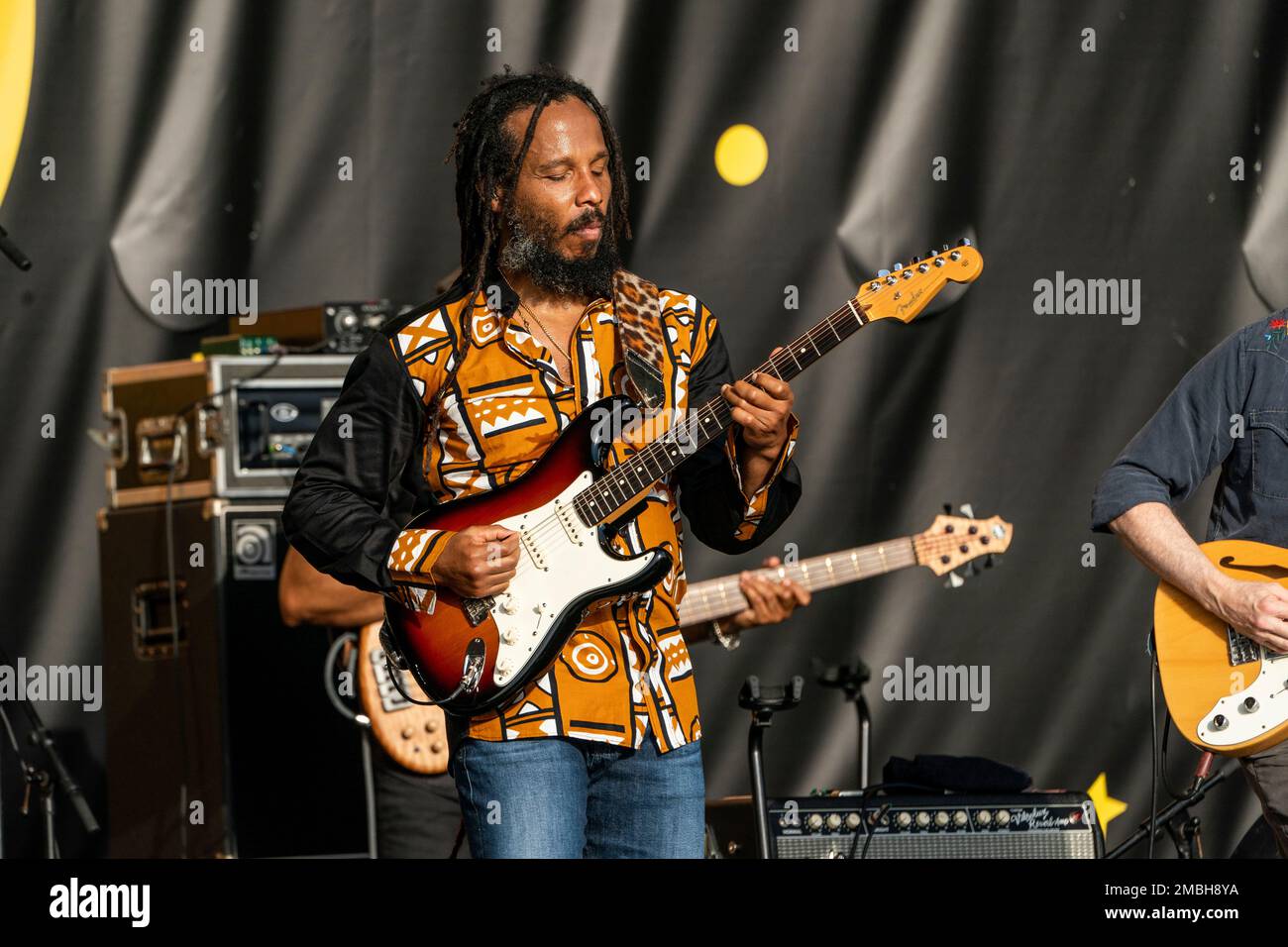 Ziggy Marley performs at the New Orleans Jazz and Heritage Festival, on ...