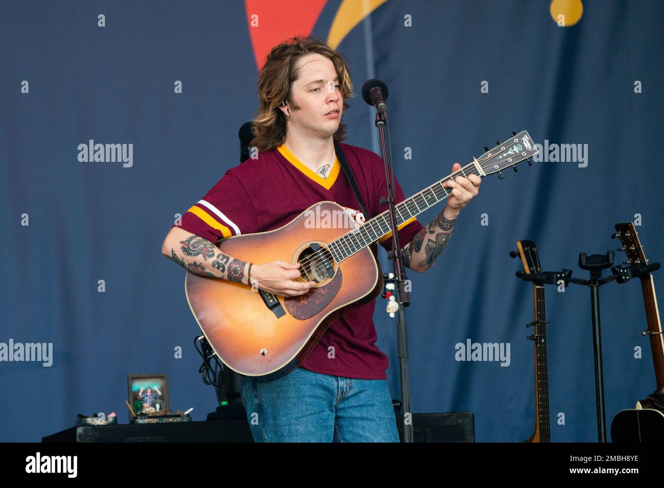 Billy Strings performs at the New Orleans Jazz and Heritage Festival ...