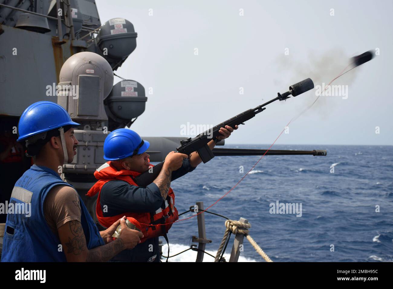 220616-N-PS730-1028 RED SEA (June 16, 2022) Gunner’s Mate 2nd Class ...