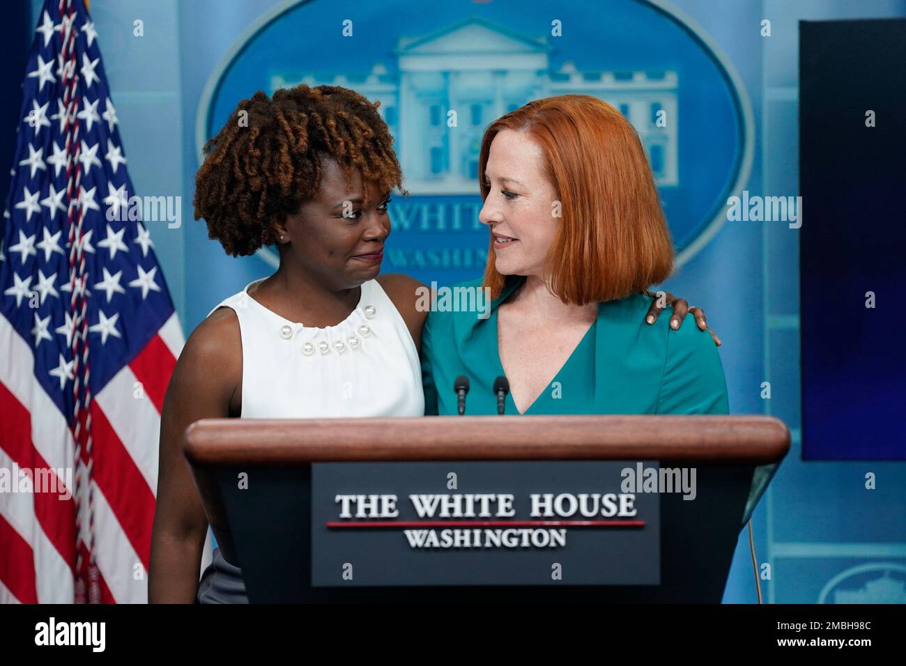 White House press secretary Jen Psaki introduces incoming press ...
