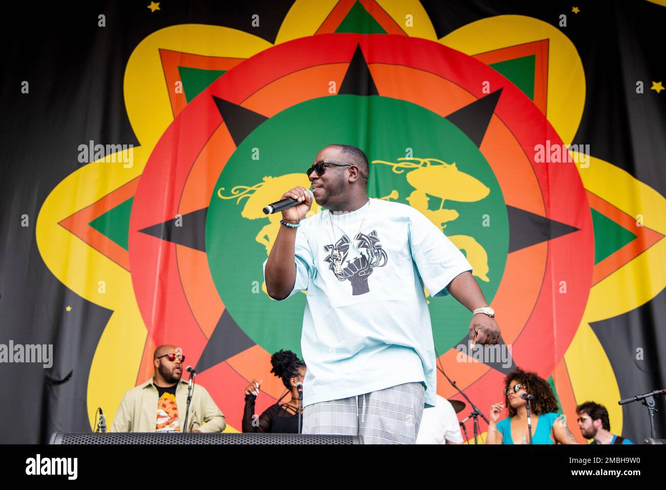 Nigel Hall performs at the New Orleans Jazz and Heritage Festival, on ...