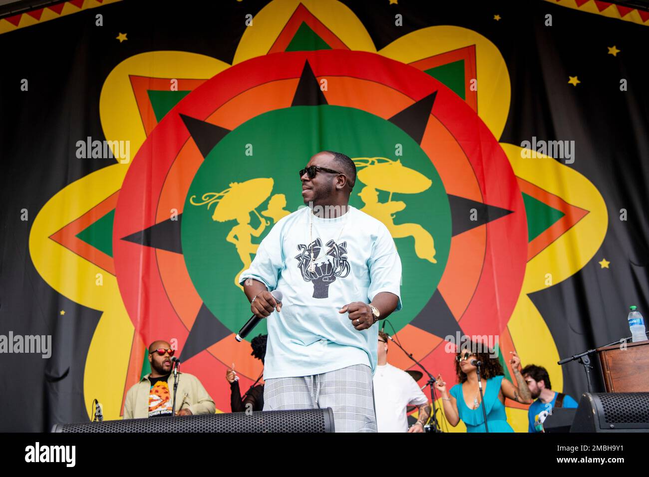 Nigel Hall performs at the New Orleans Jazz and Heritage Festival, on ...