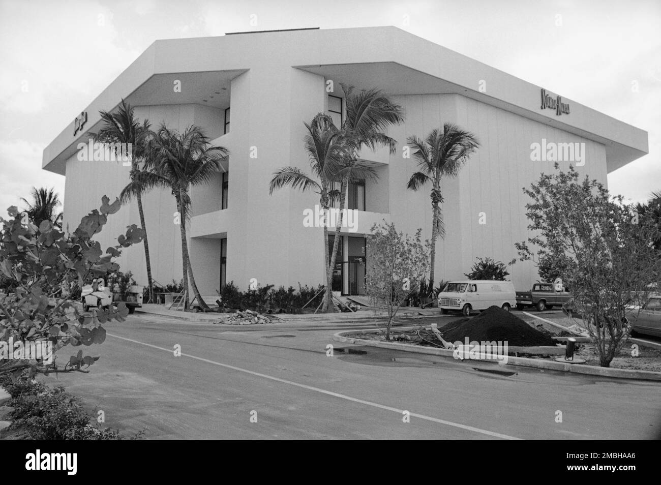The exterior of new Neiman Marcus luxury department store is shown in ...