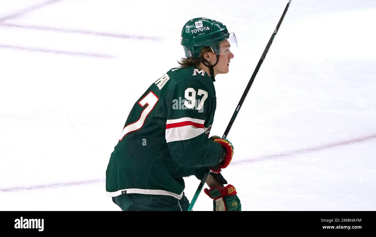 Minnesota Wild's Kirill Kaprizov plays against the St. Louis Blues in ...