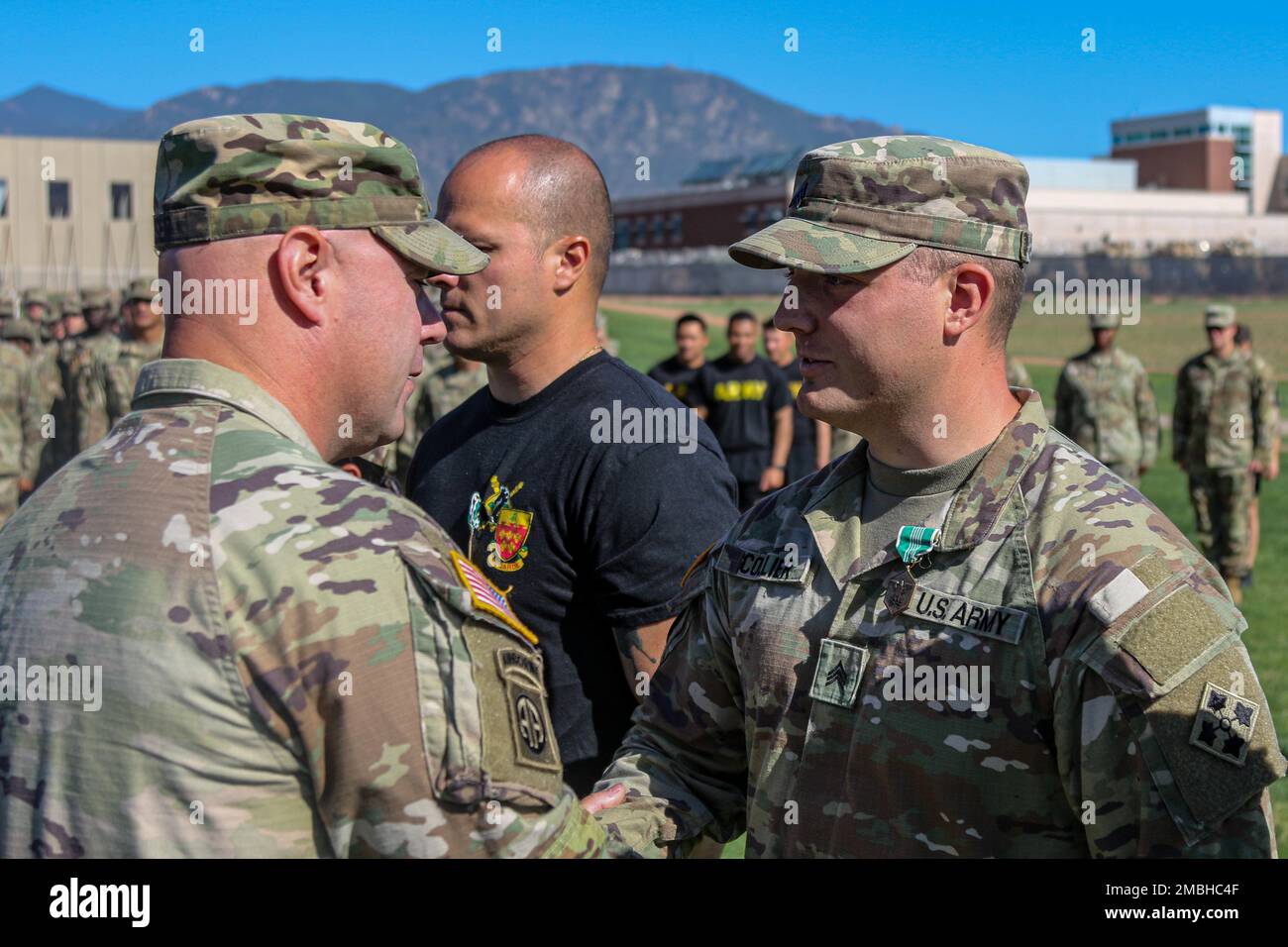 Col. Andy Kiser, left, commander of 2nd Stryker Brigade Combat Team ...