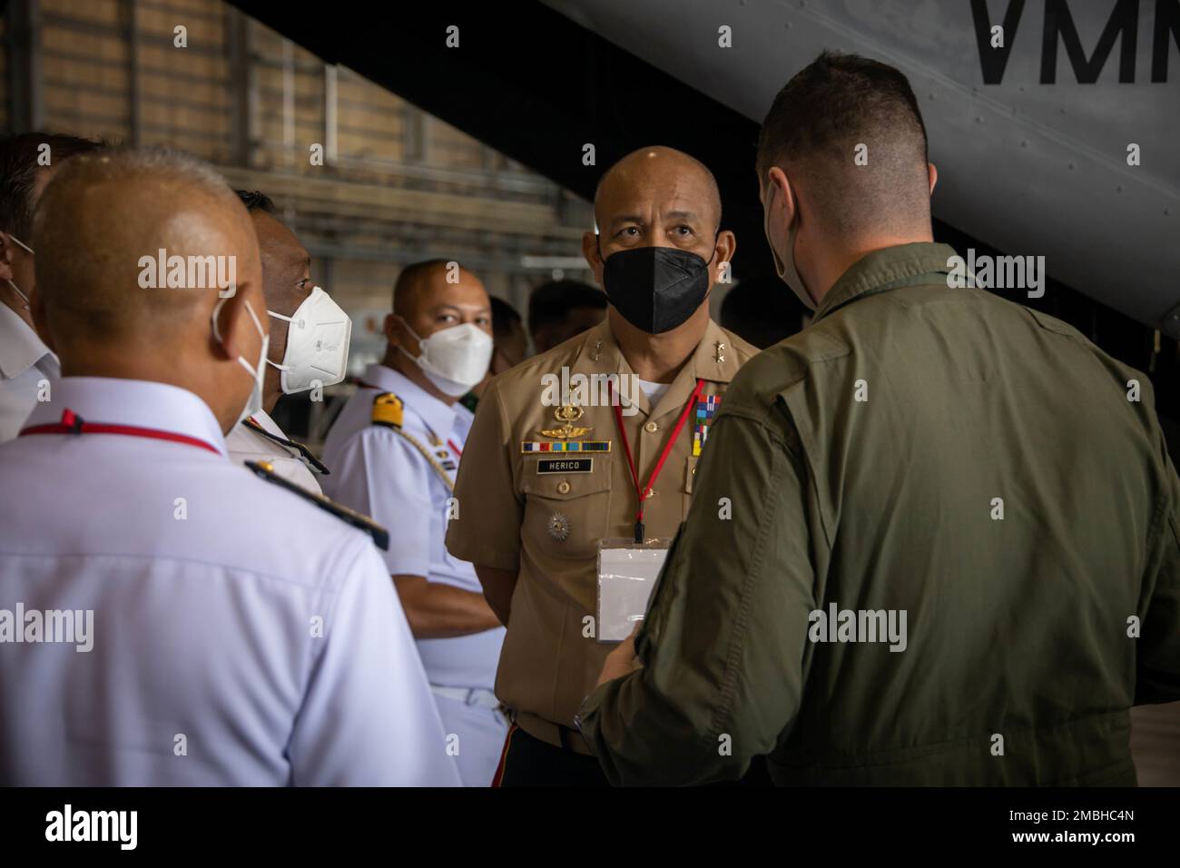 Philippine Marine Corps Maj. Gen. Nestor C. Herico, middle, commandant ...