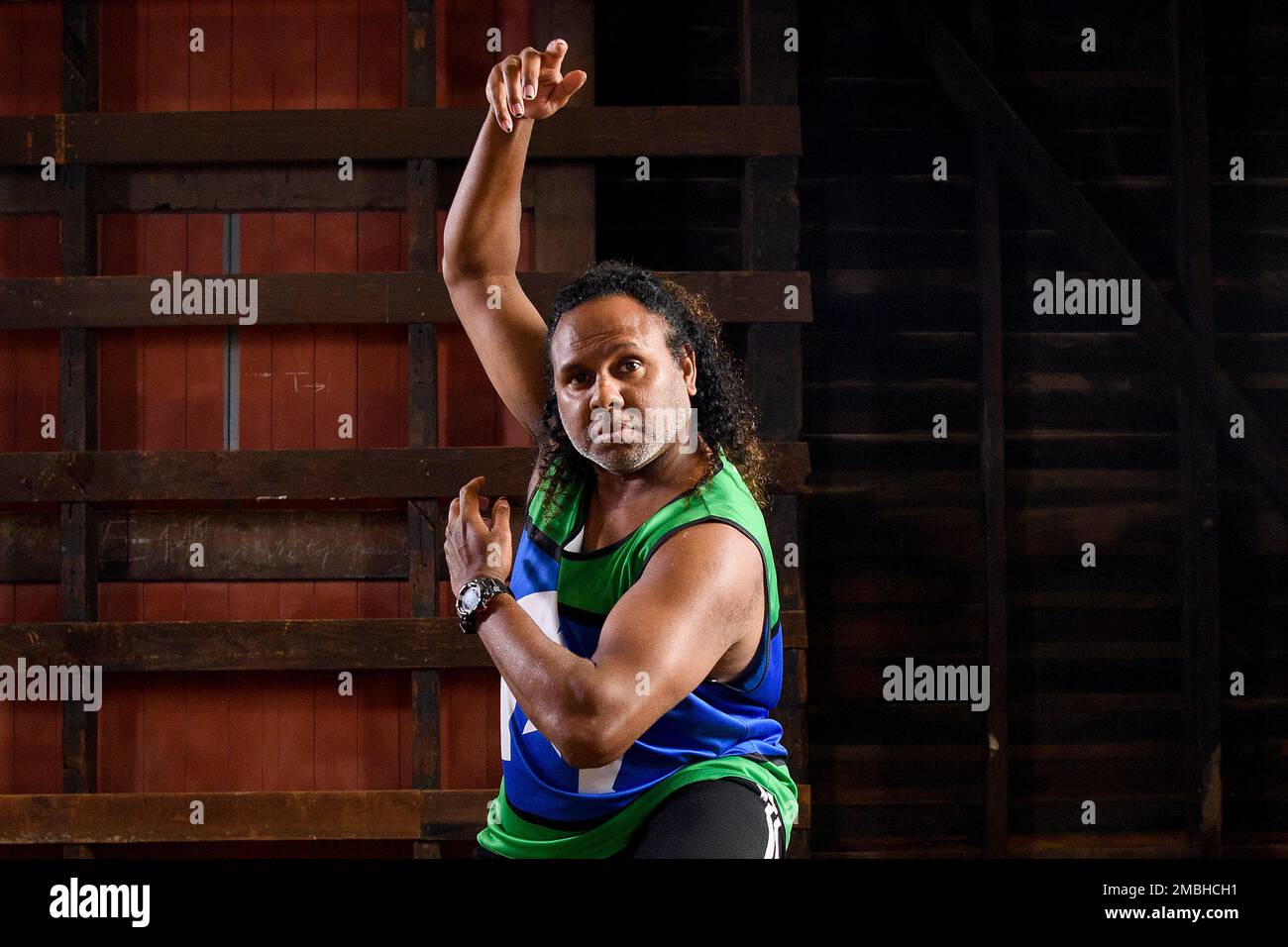 Dancer Sani Townson performs at Bangarra Dance Theatre in Sydney ...