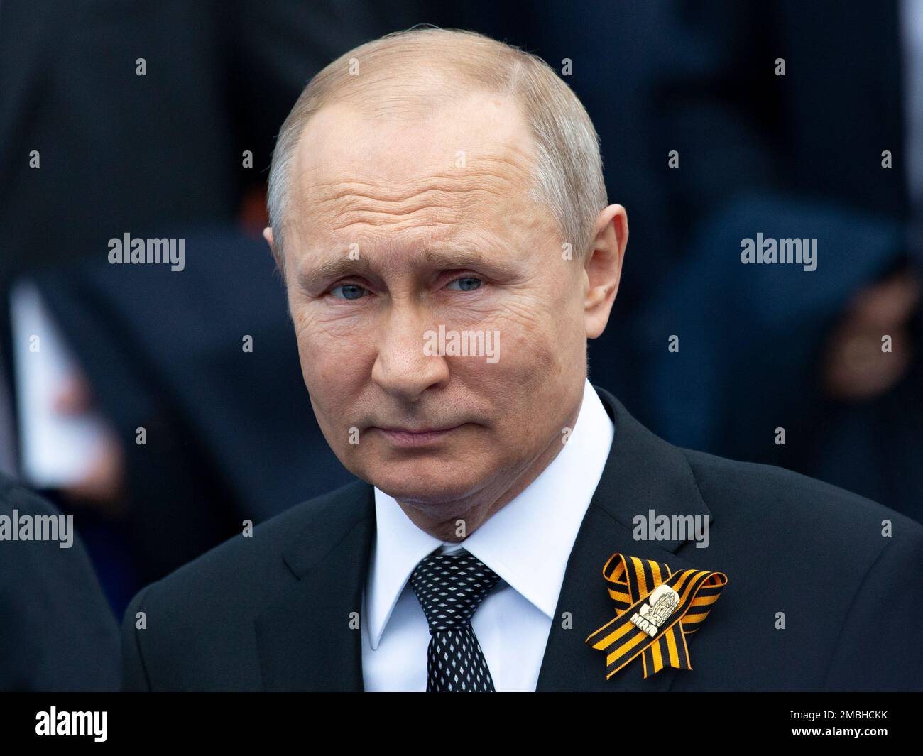FILE - Russian President Vladimir Putin arrives to attend the Victory ...