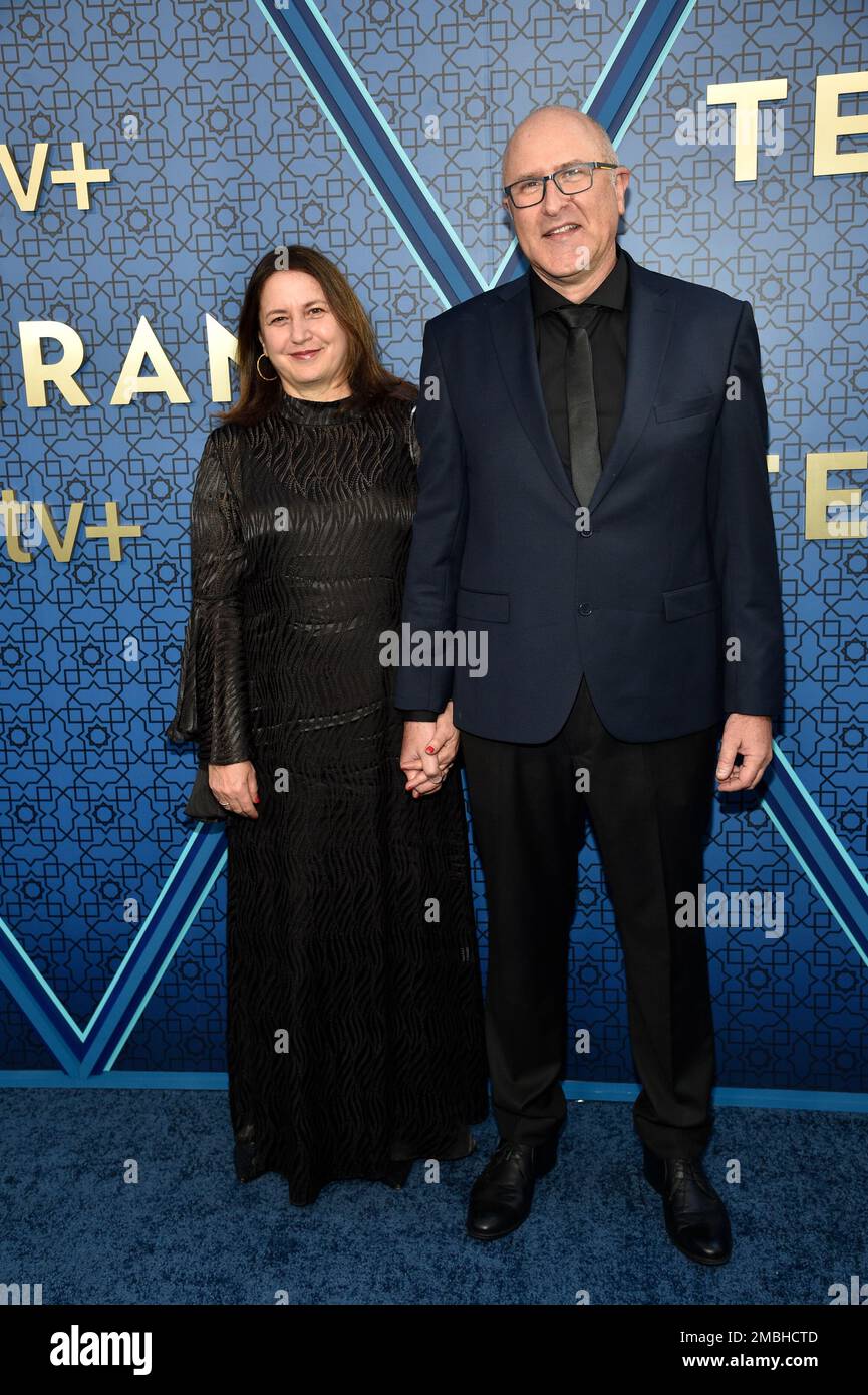 Creator/writer Moshe Zonder, right, and Michal Selinger attend Apple TV ...