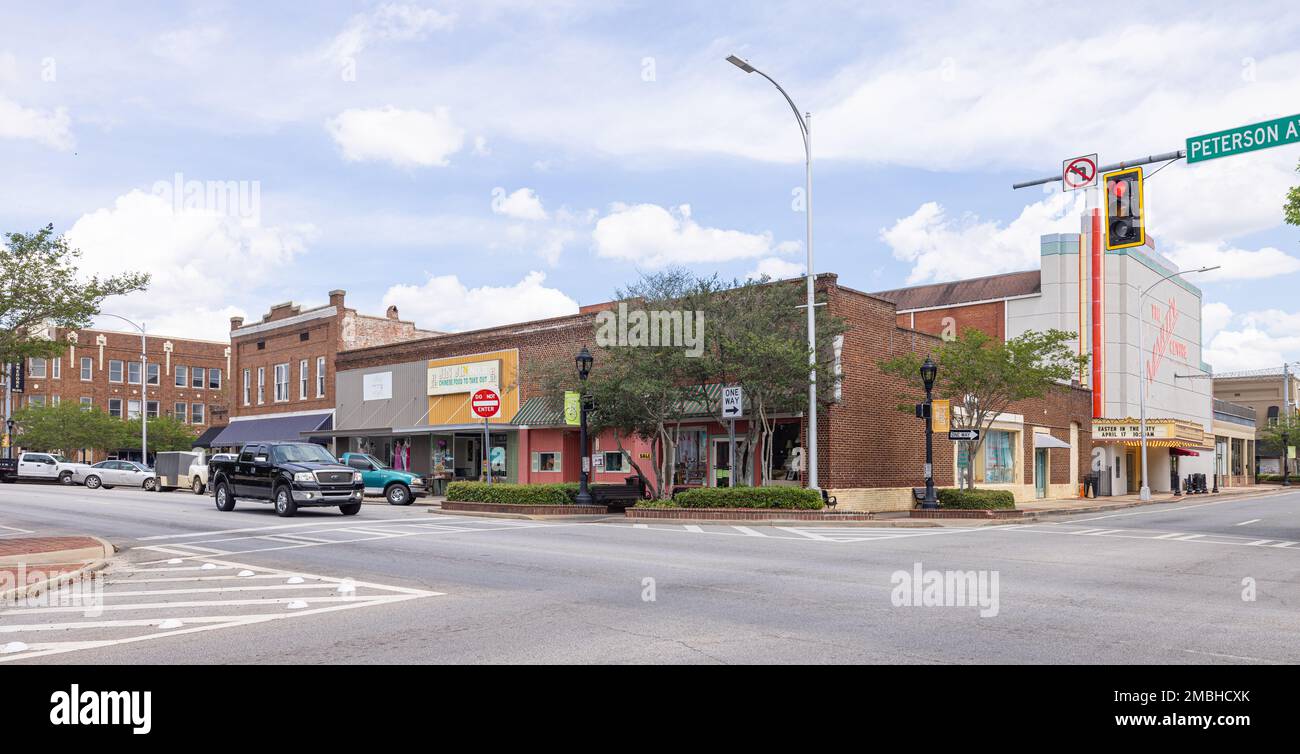 Douglas, Georgia, USA - April 17, 2022: The old business district on ...