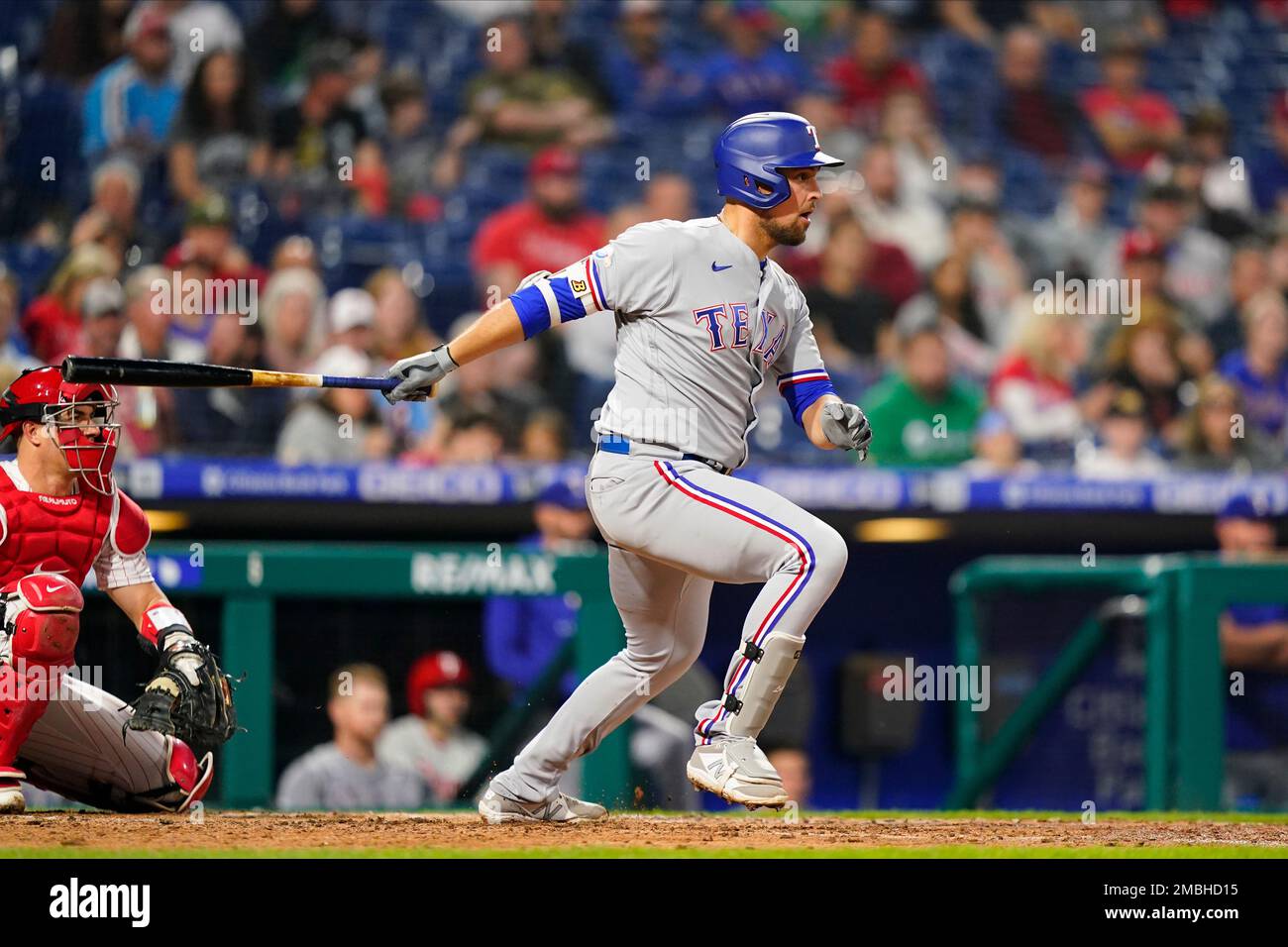 Texas Rangers' Nathaniel Lowe plays during a baseball game, Wednesday ...