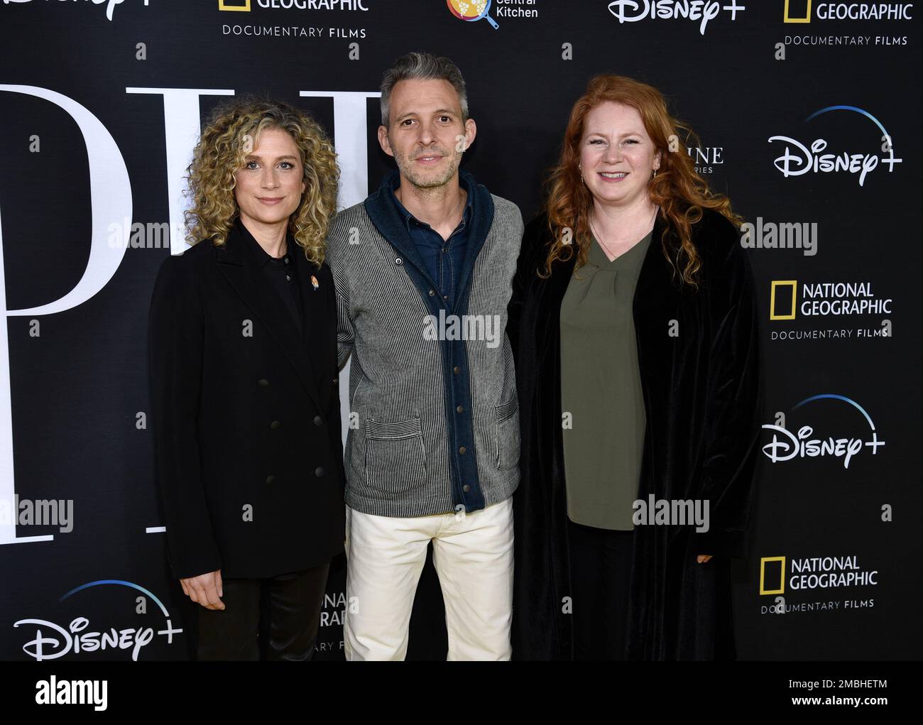Producers Sara Bernstein, left, Justin Wilkes and Meredith Kaulfers ...
