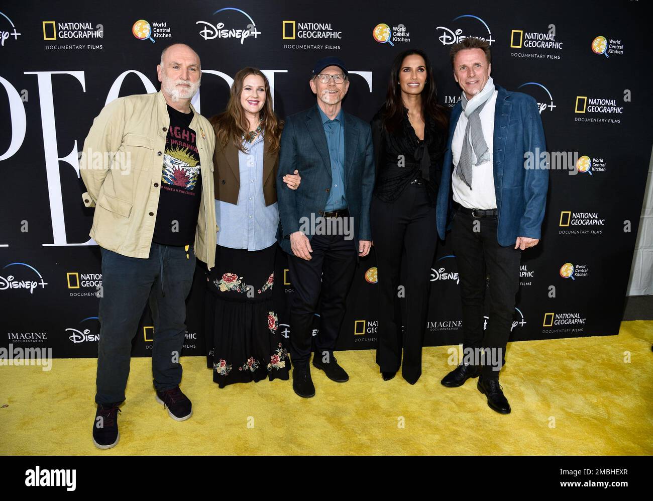 Chef Jose Andres, left, Drew Barrymore, Ron Howard and Padma Lakshmi ...