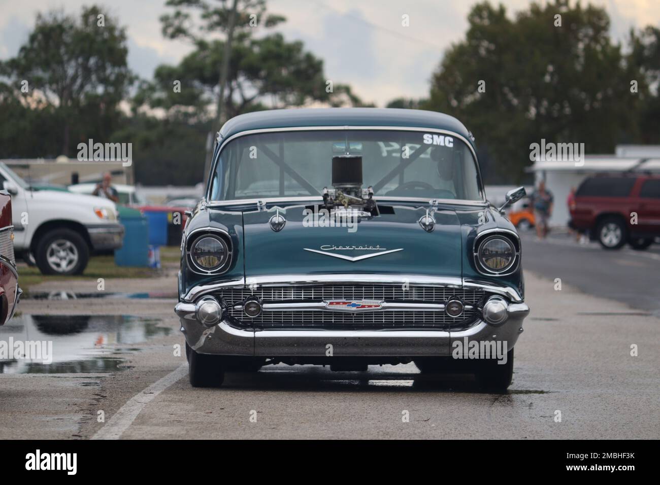 A blue Drag Riot 6 at Orlando Speed World Stock Photo - Alamy