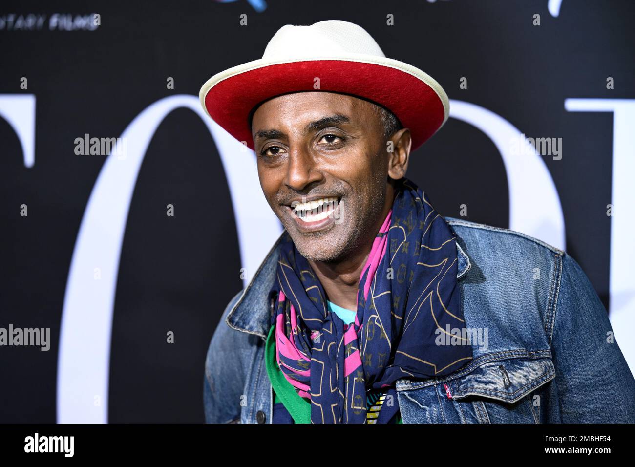 Marcus Samuelsson attends the premiere of "We Feed People" at the SVA ...