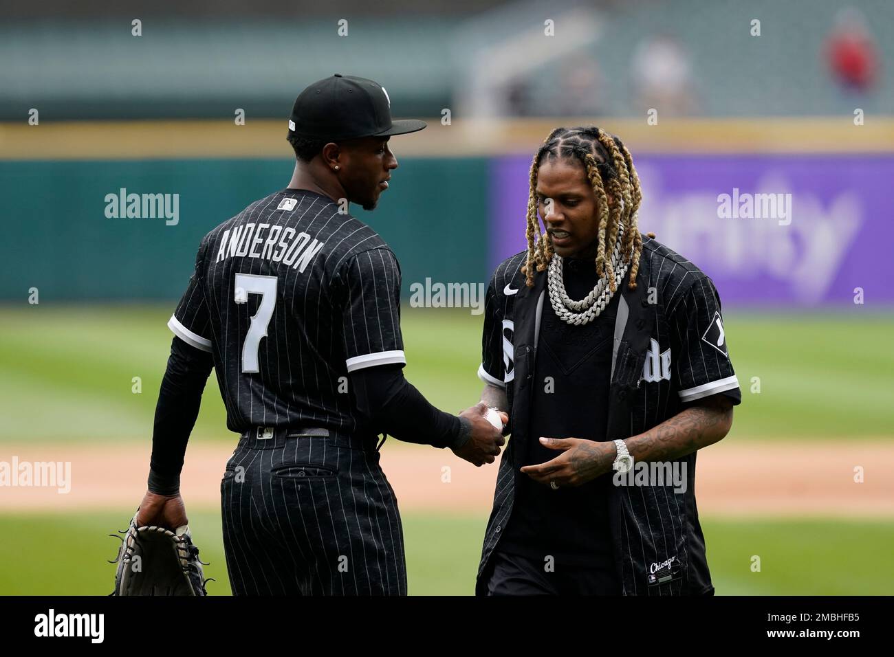 Chicago rapper Lil Durk gets the baseball back from Chicago White Sox ...